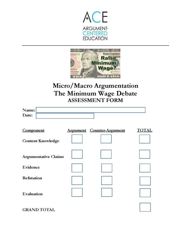 Two New Argument-Based Assessment Samples | Argument-Centered Education