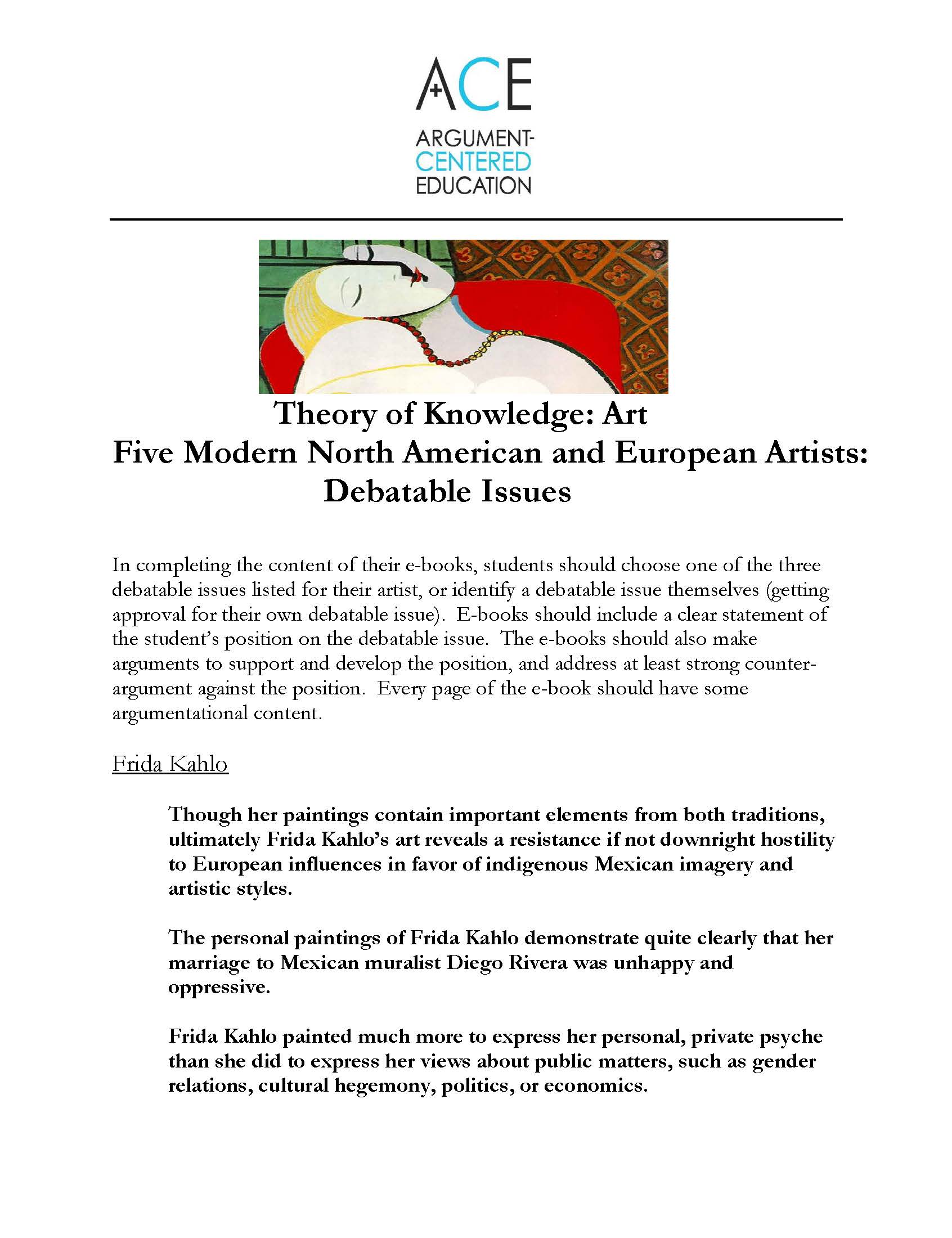 E-Books on Art Arguments: Bringing Together Art as a Theory of ...