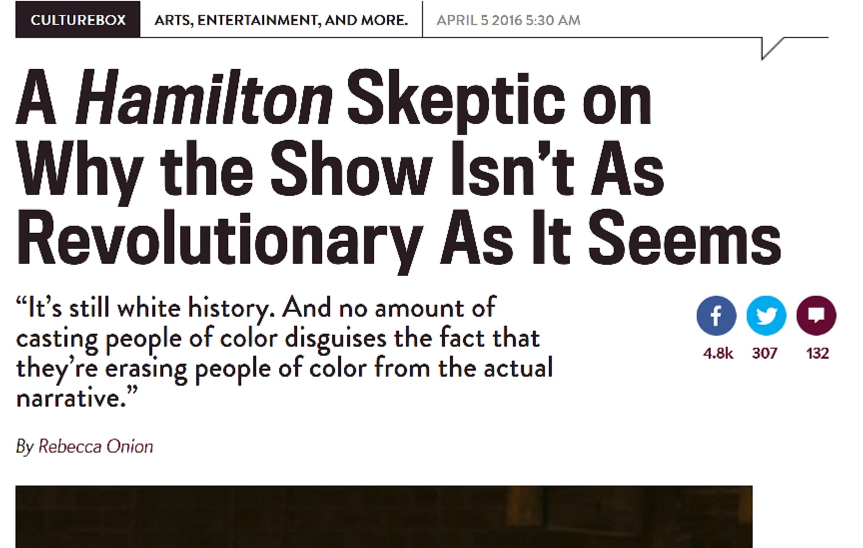 “Hamilton: An American Musical” and the Politics of History | Argument ...