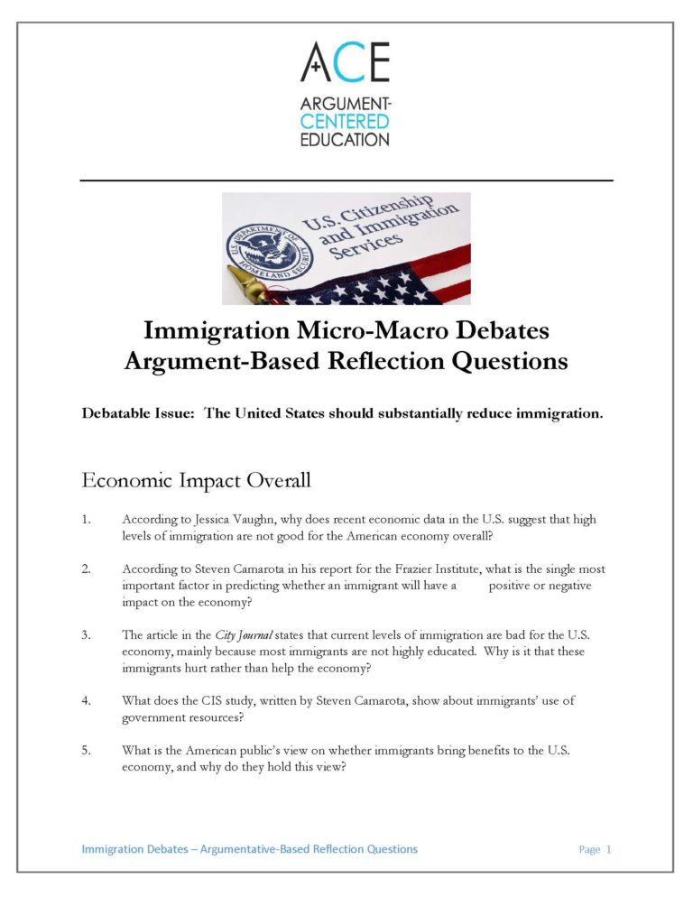 Tackling the Immigration Issue in Micro-Macro Debates (Pt. 1 ...