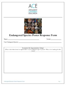 An Endangered Species Poster Project, Argumentalized | Argument ...