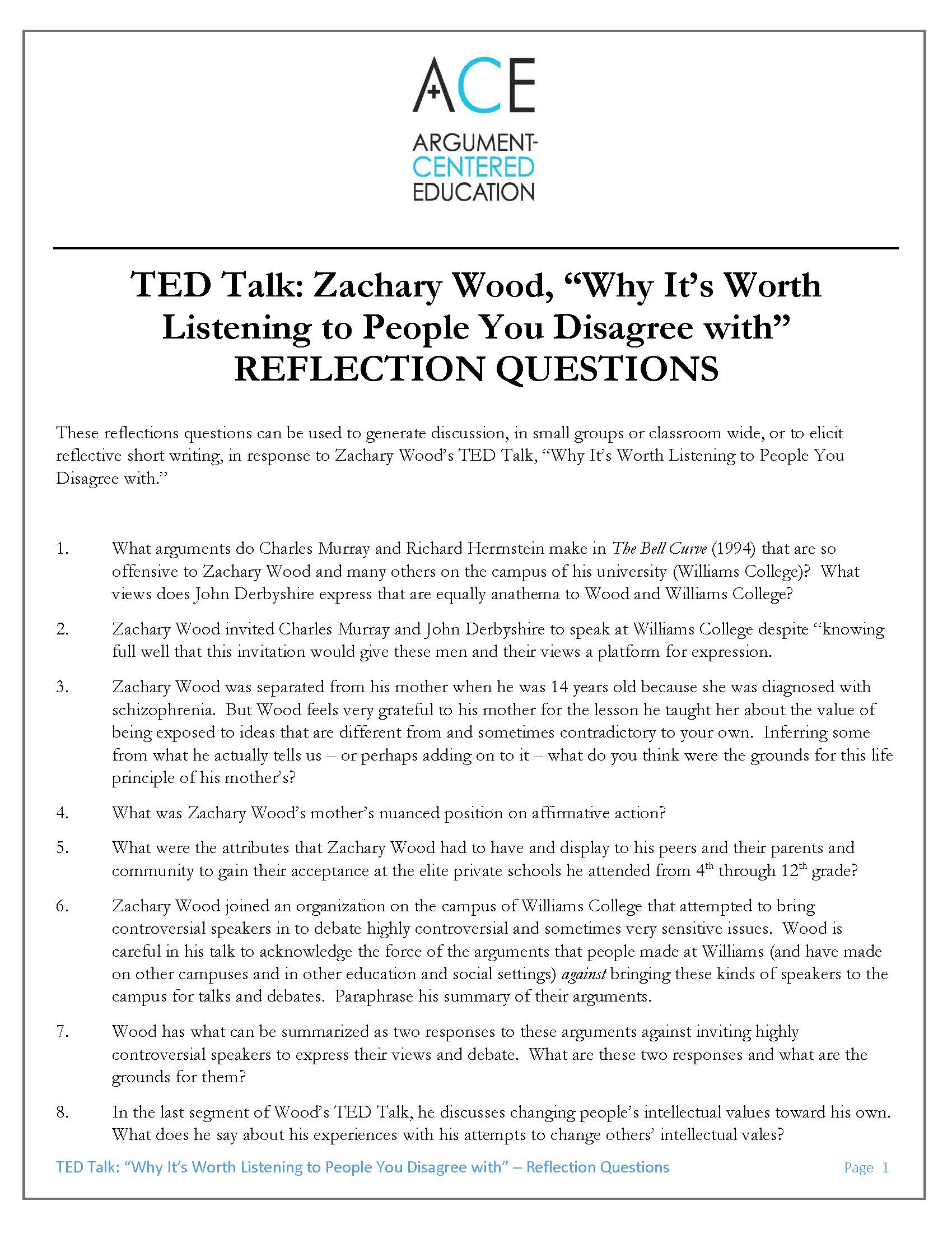 “Why It’s Worth Listening to People You Disagree with” | Argument ...