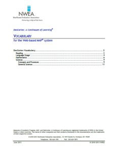 Integrating NWEA Preparation Organically, Using an Academic Vocabulary ...